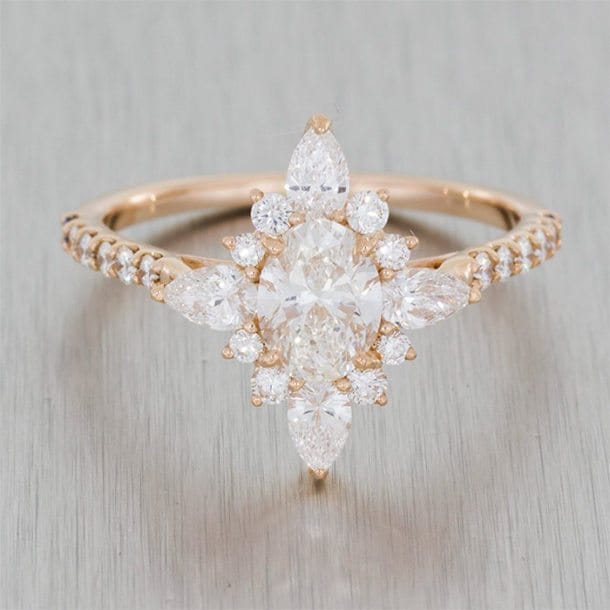 Custom Rose Gold Rings - Durham Rose