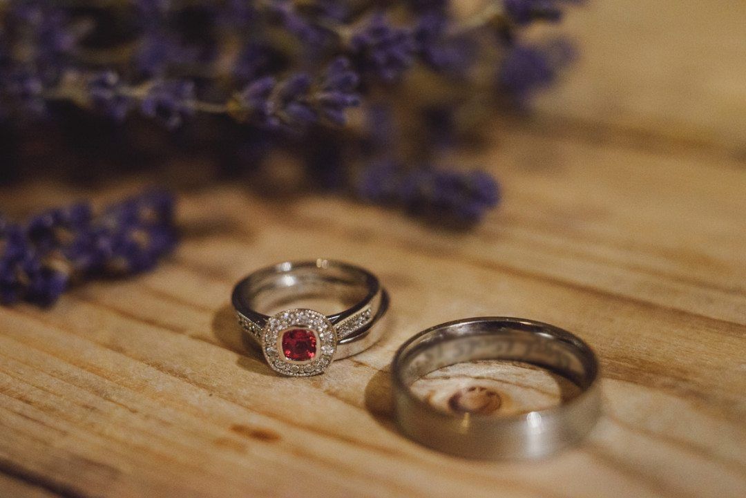 His & Hers Matching Vintage Ruby Engagement ring set - Portfolio ...